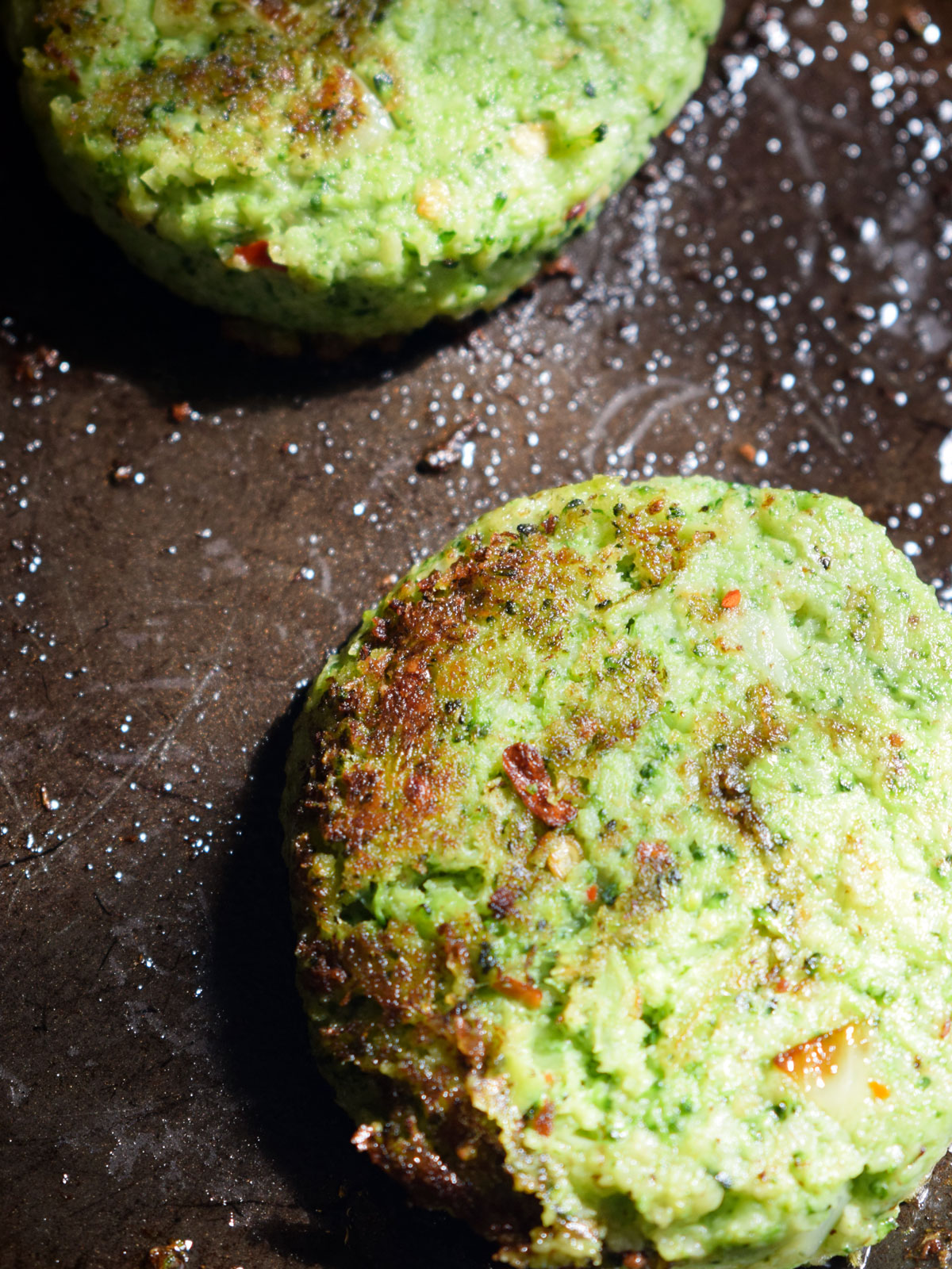 Vegan broccoli burger patties - Let's Eat Smart