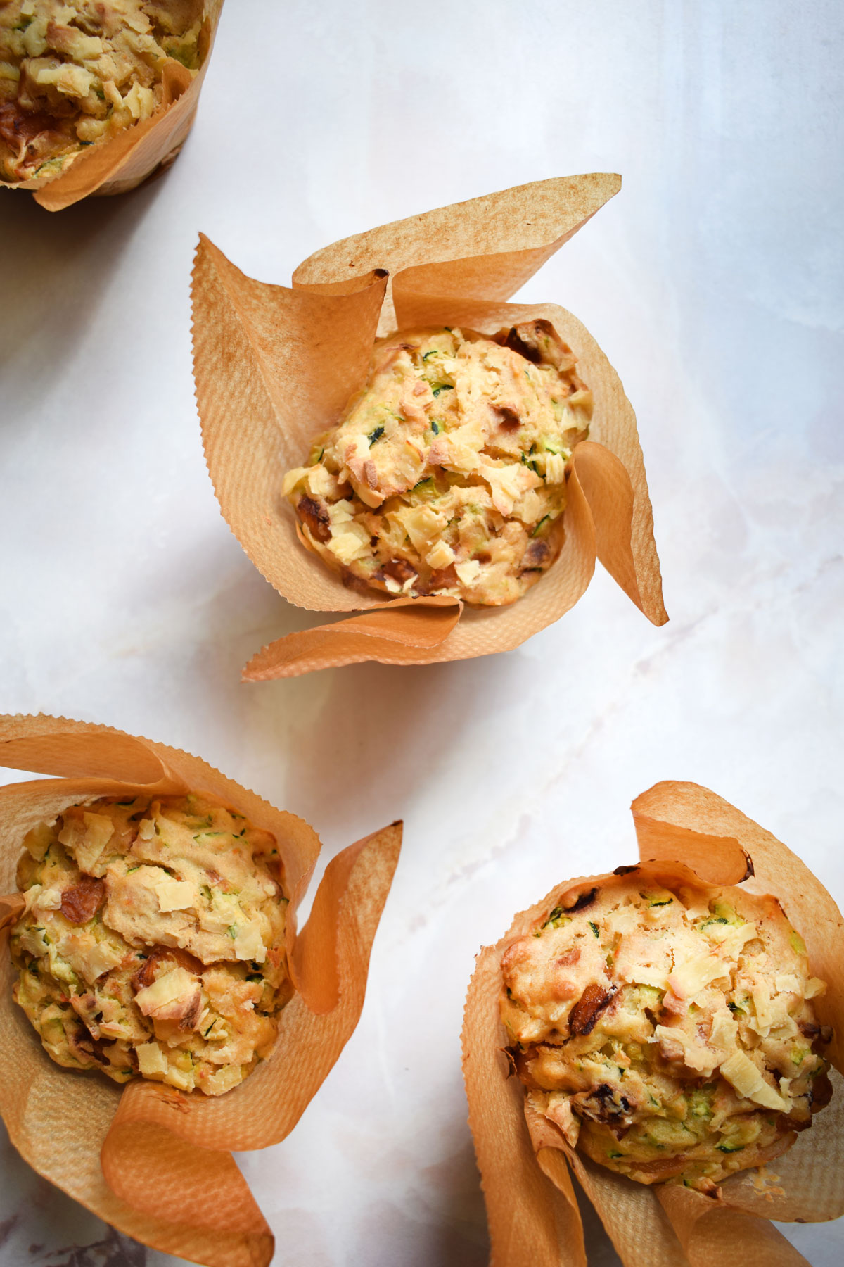 Vegan Cheesy Courgette Savoury Muffins - Let's Eat Smart