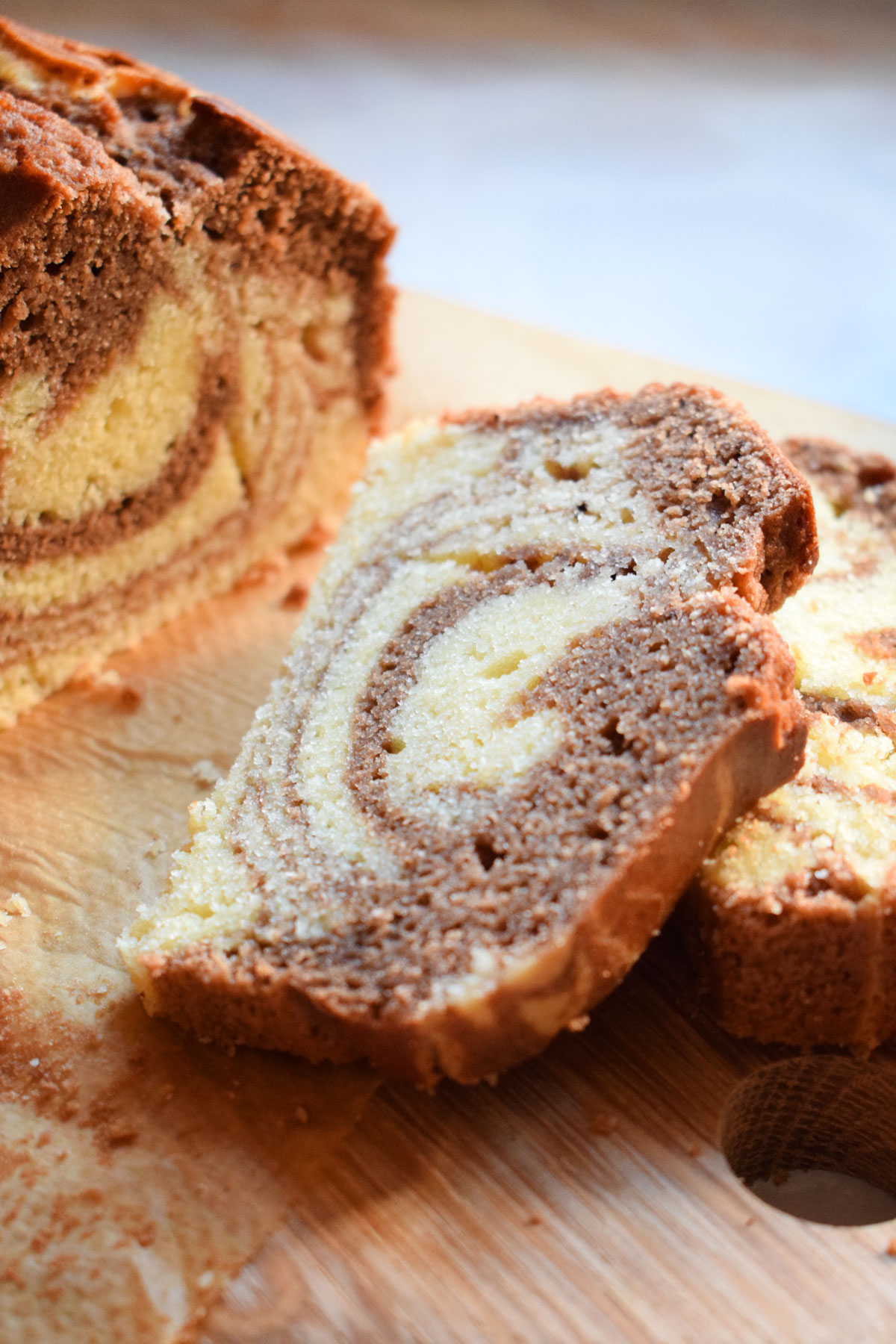 Easy Vegan Marble Cake (Zebra Cake) - Let's Eat Smart