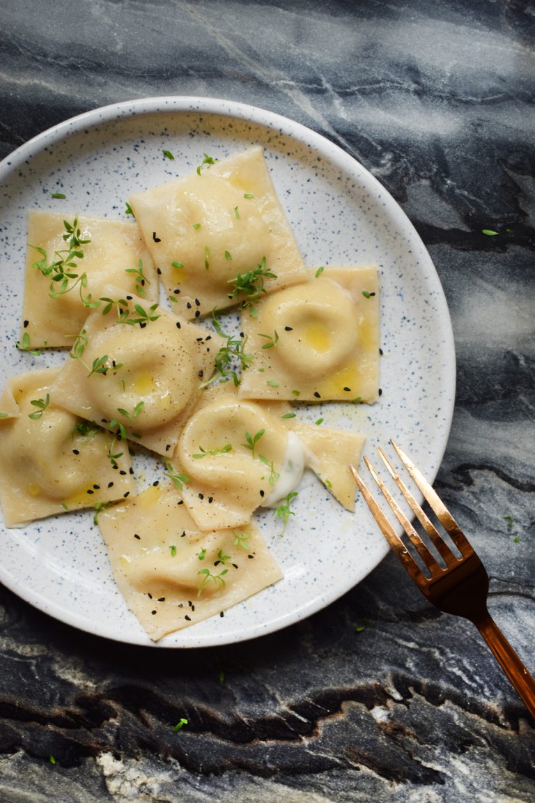 Vegan Cream Cheese and Herb Ravioli - Let's Eat Smart