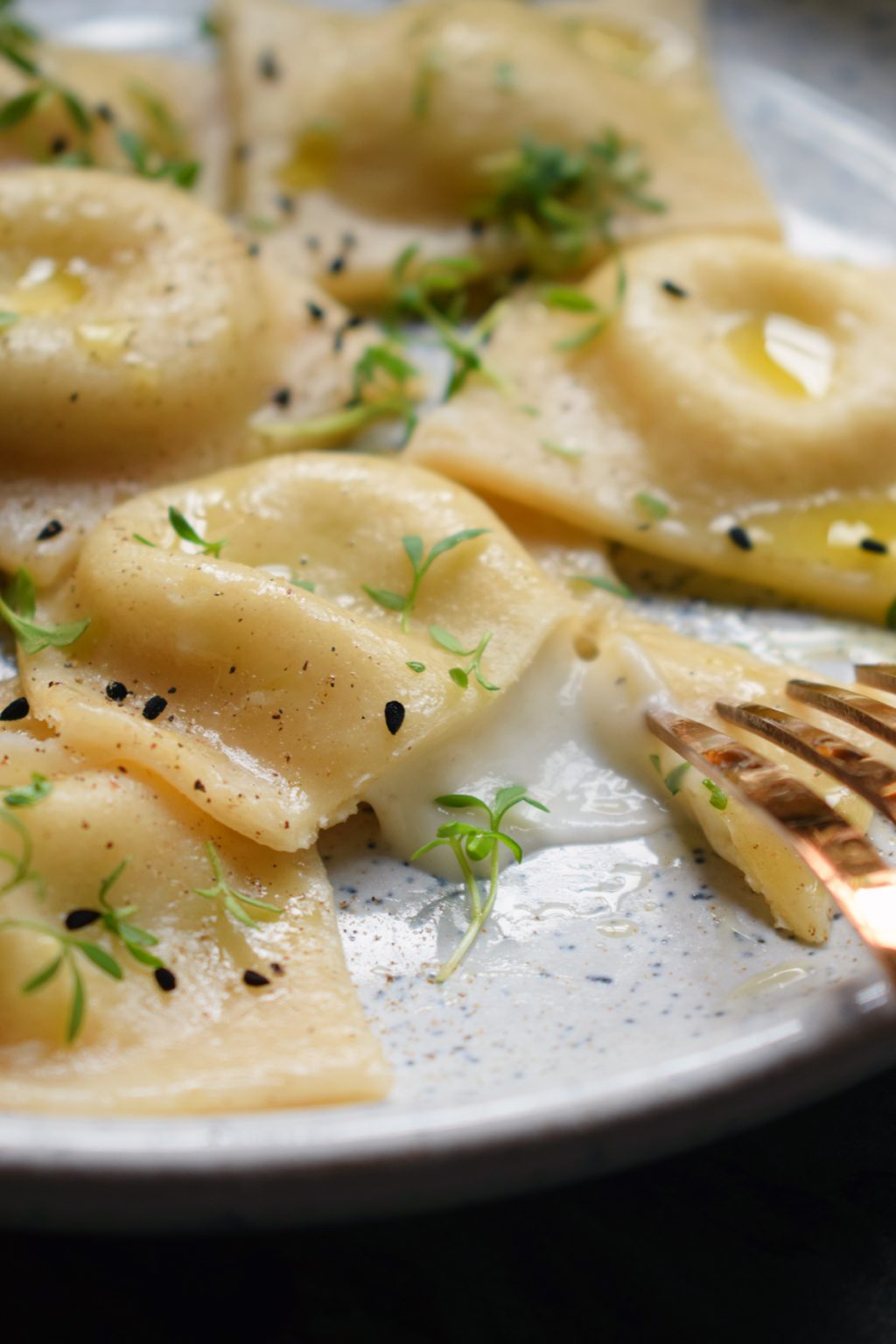 Vegan Cream Cheese and Herb Ravioli - Let's Eat Smart
