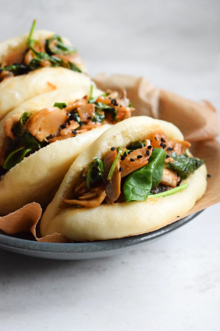 Vegan Bao Buns with Mushroom Filling - Let's Eat Smart
