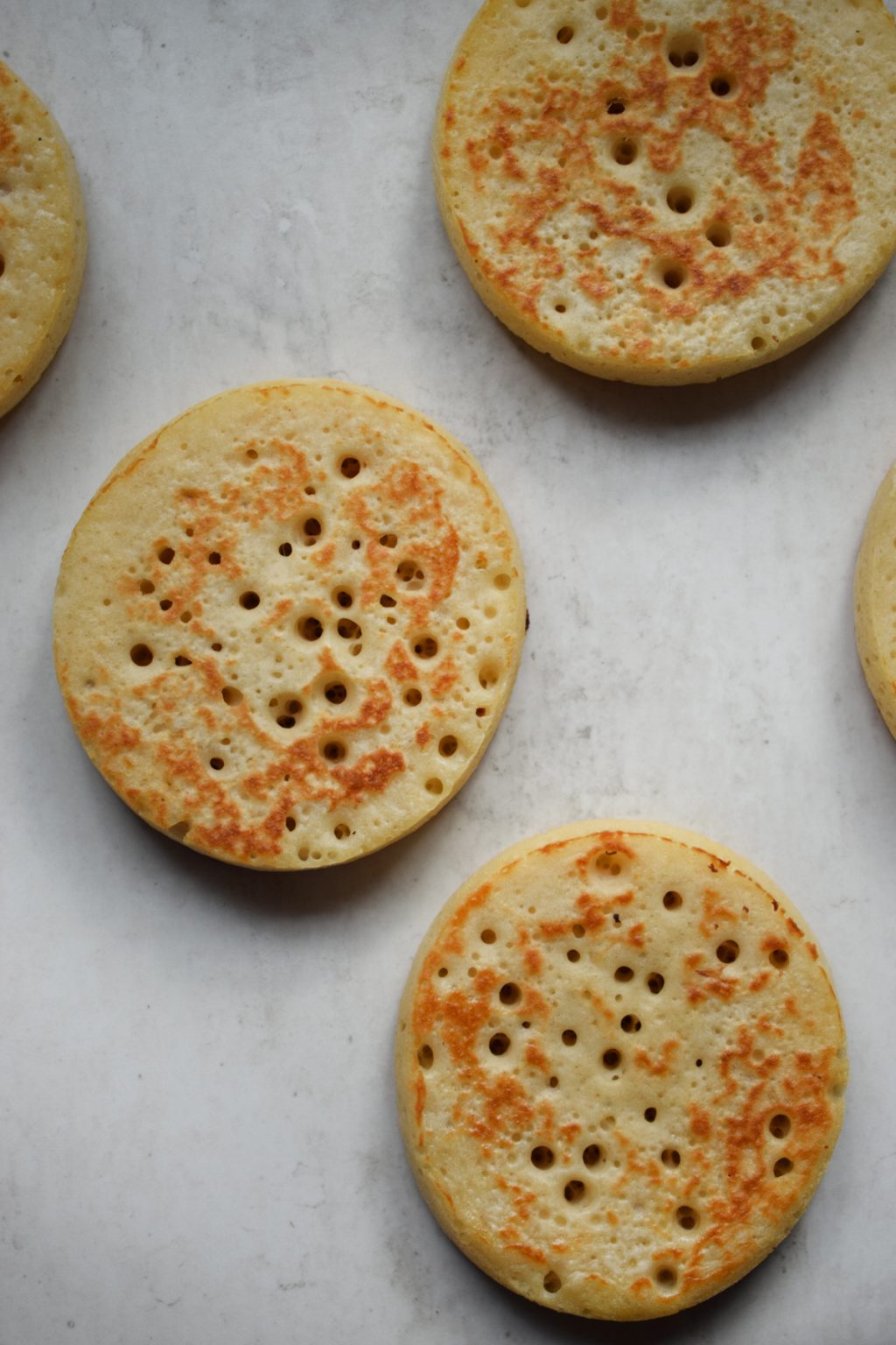 Vegan Homemade Crumpets - Let's Eat Smart