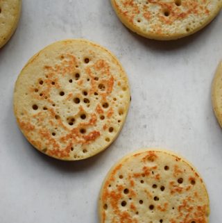 Vegan Homemade Crumpets - Let's Eat Smart