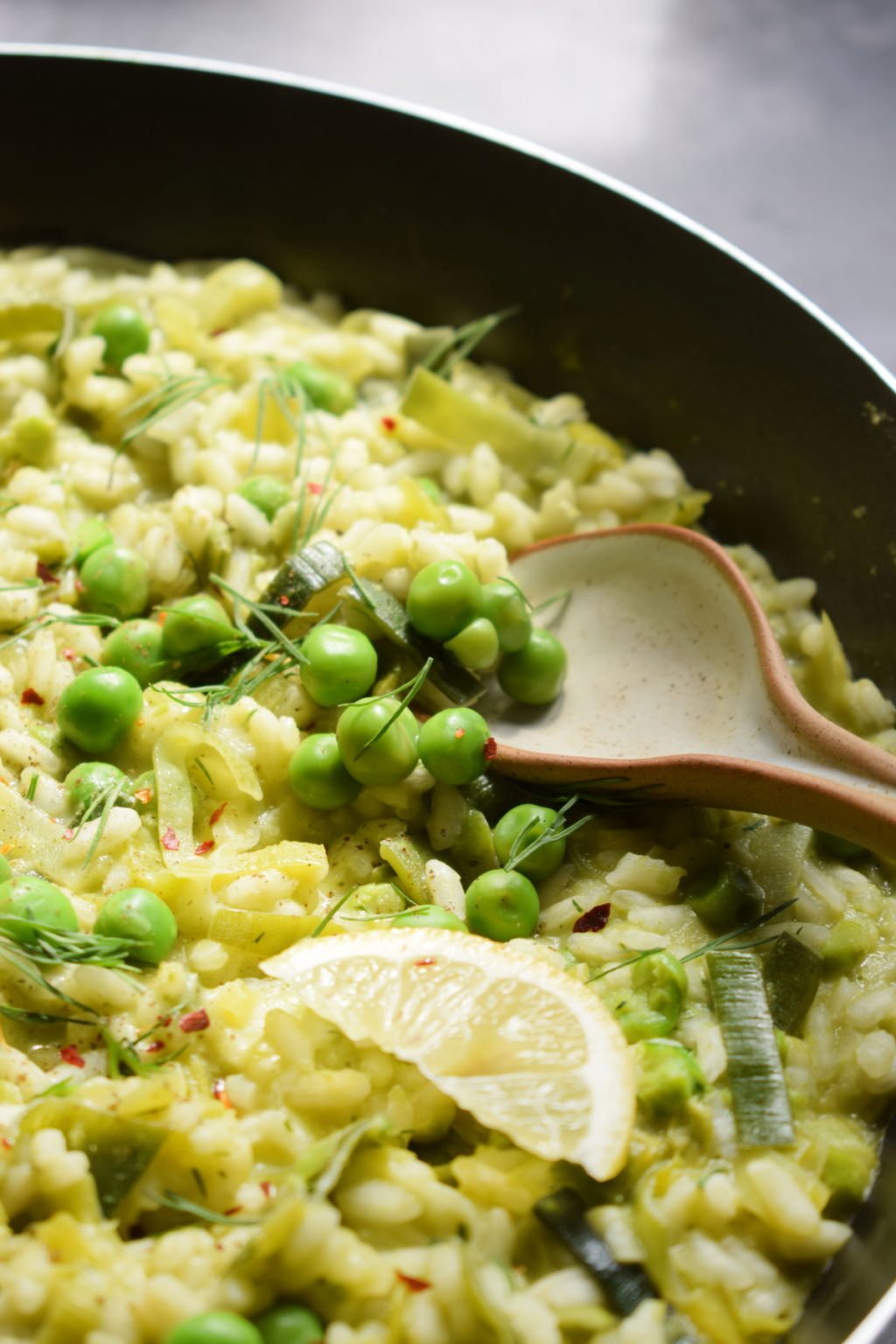 Vegan Green Risotto - Let's Eat Smart