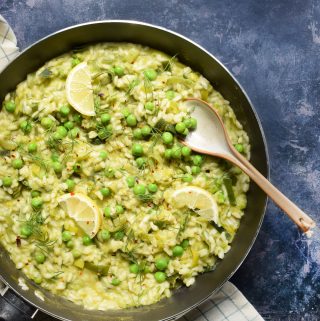 Vegan Green Risotto - Let's Eat Smart